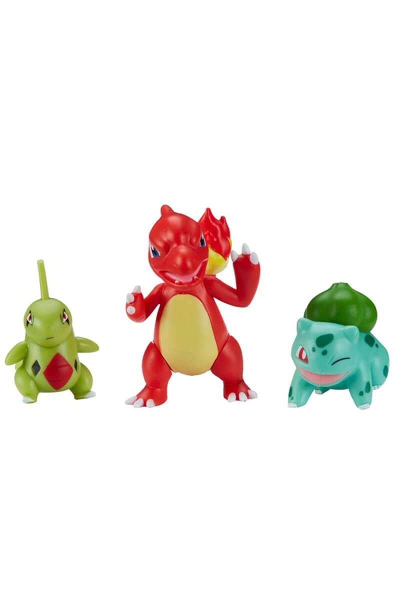 Charmeleon, Bulbasaur och Larvitar figurer - Pocket Monster