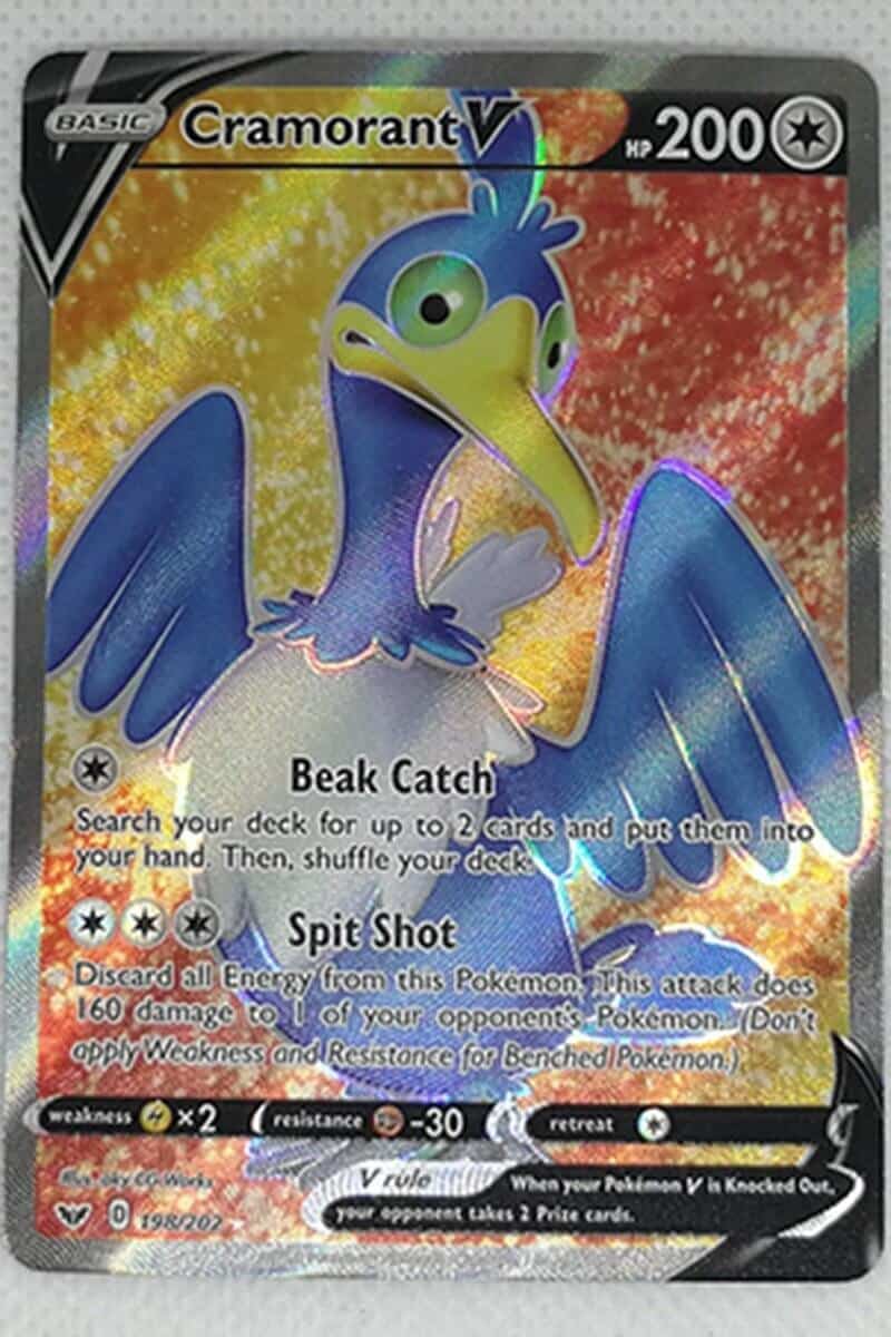 Cramorant V 198/202 Full Art - Pocket Monster