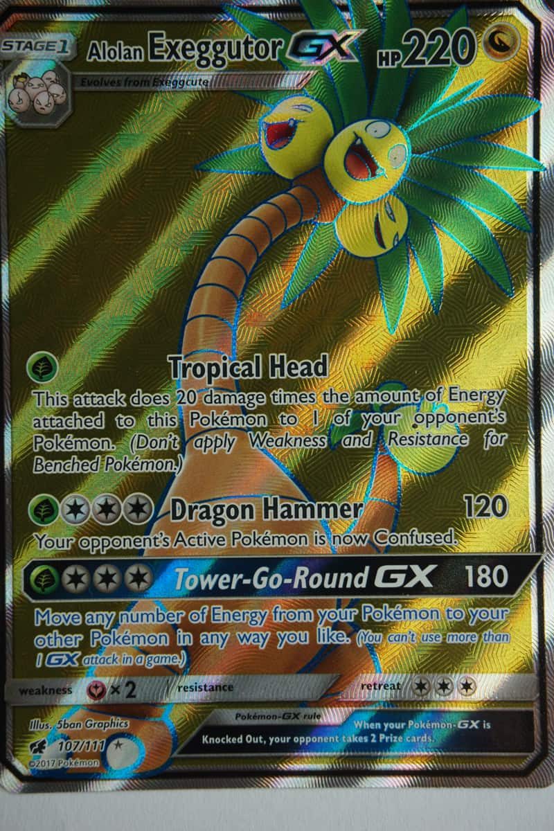 Alolan Exeggutor GX 107/111 Full Art - Pocket Monster