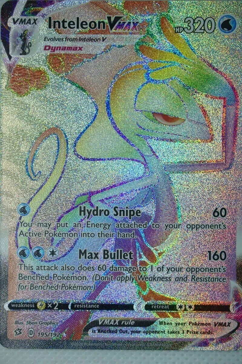 Inteleon VMAX 195/192 Hyper Rare - Pocket Monster