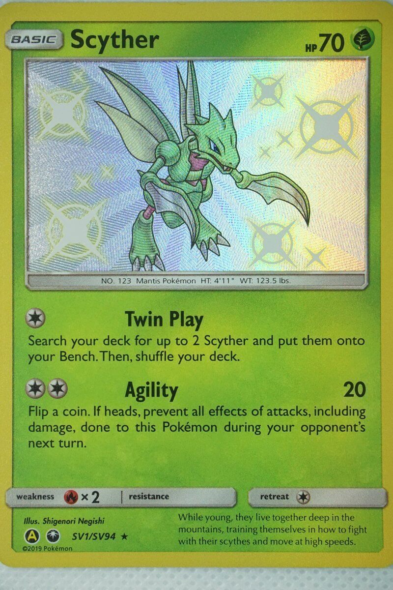 Scyther SV1 / SV94 Shiny Rare - Pocket Monster