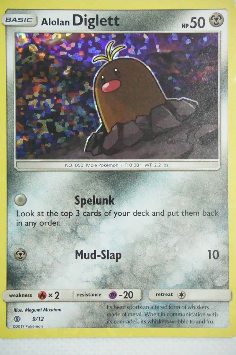 Alolan Diglett 9/12 McDonald's Holo Promo - Pocket Monster