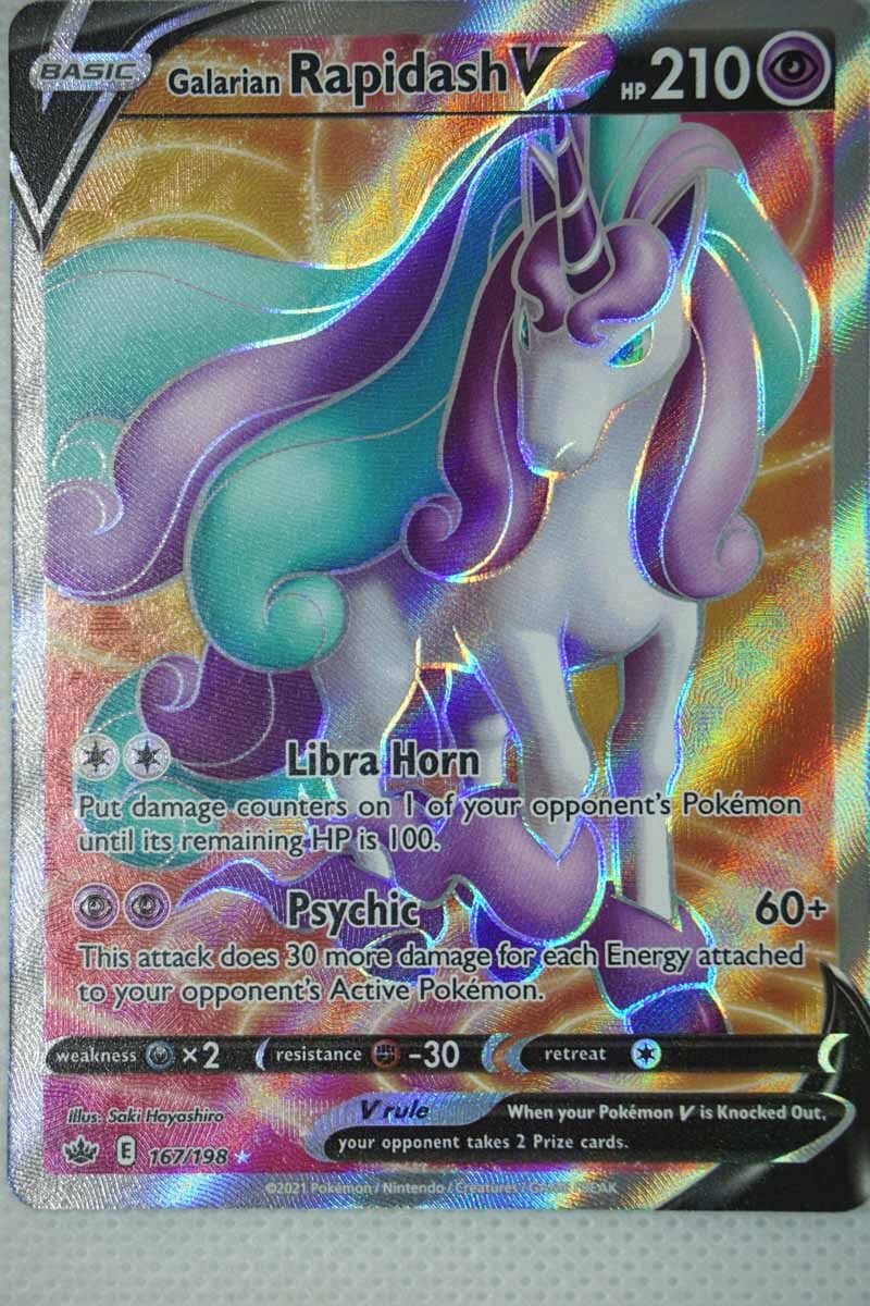 Galarian Rapidash V 167/198 Full Art - Pocket Monster