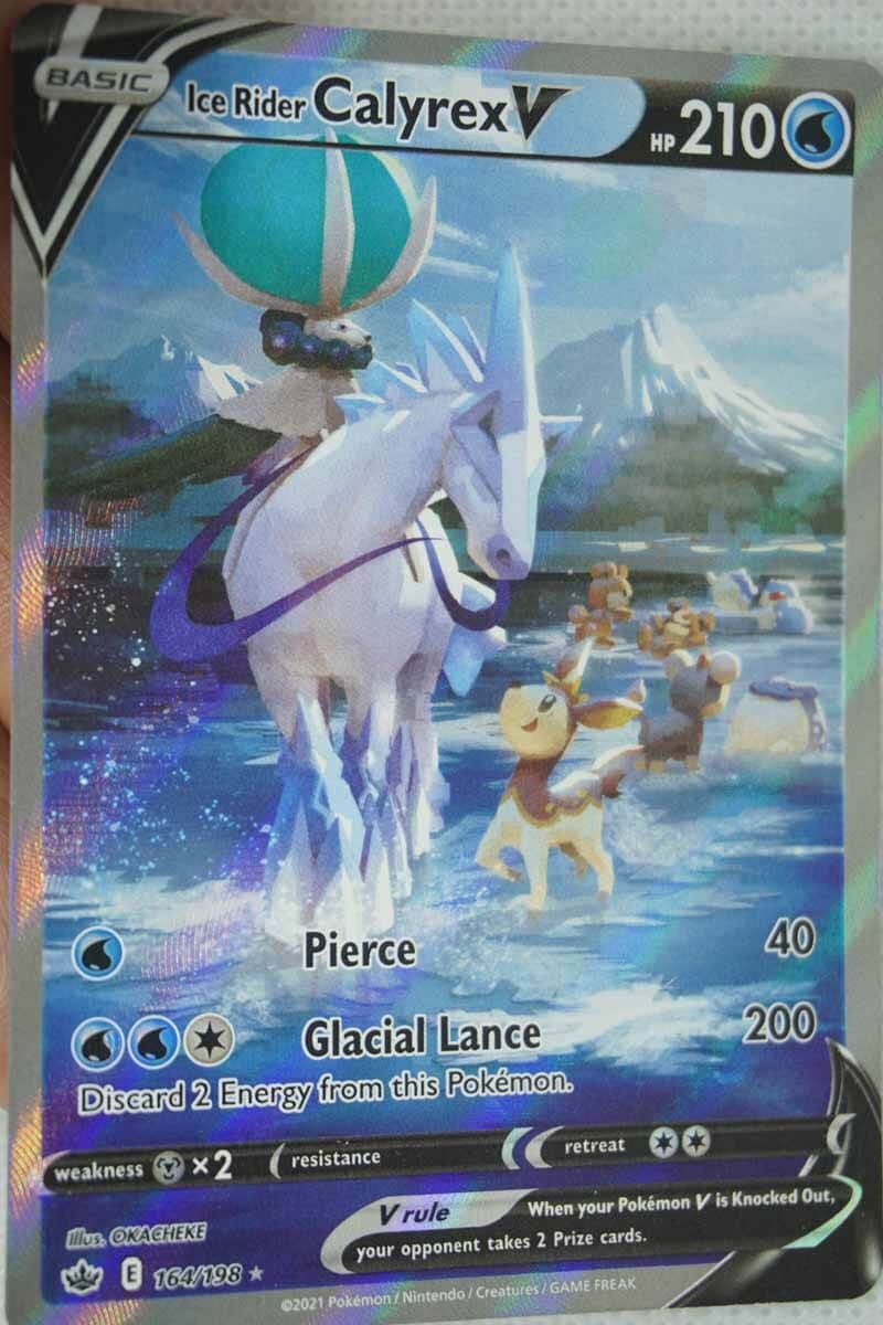 Ice Rider Calyrex V 164/198 Full Art - Pocket Monster
