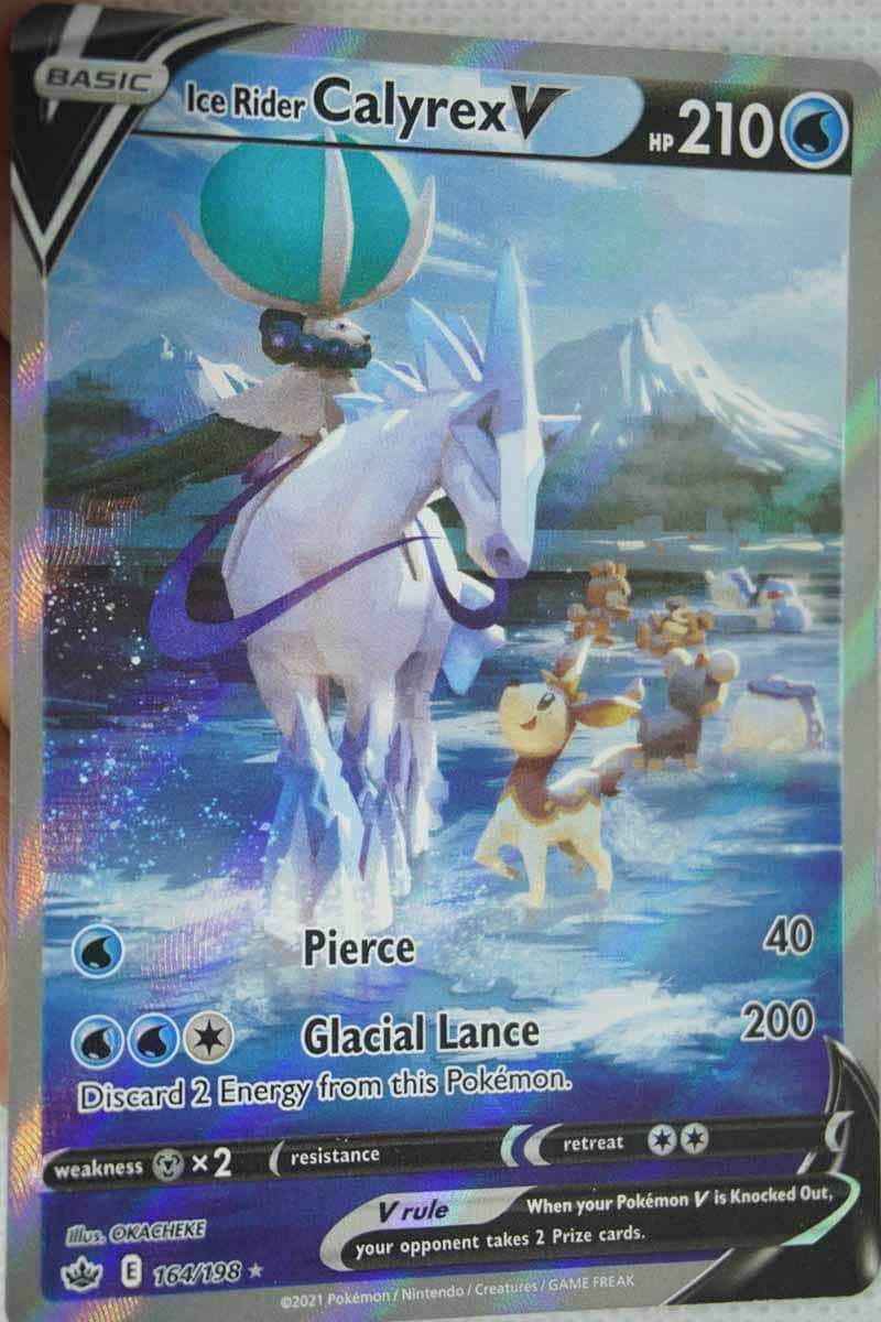 Ice Rider Calyrex V 164/198 Full Art - Pocket Monster