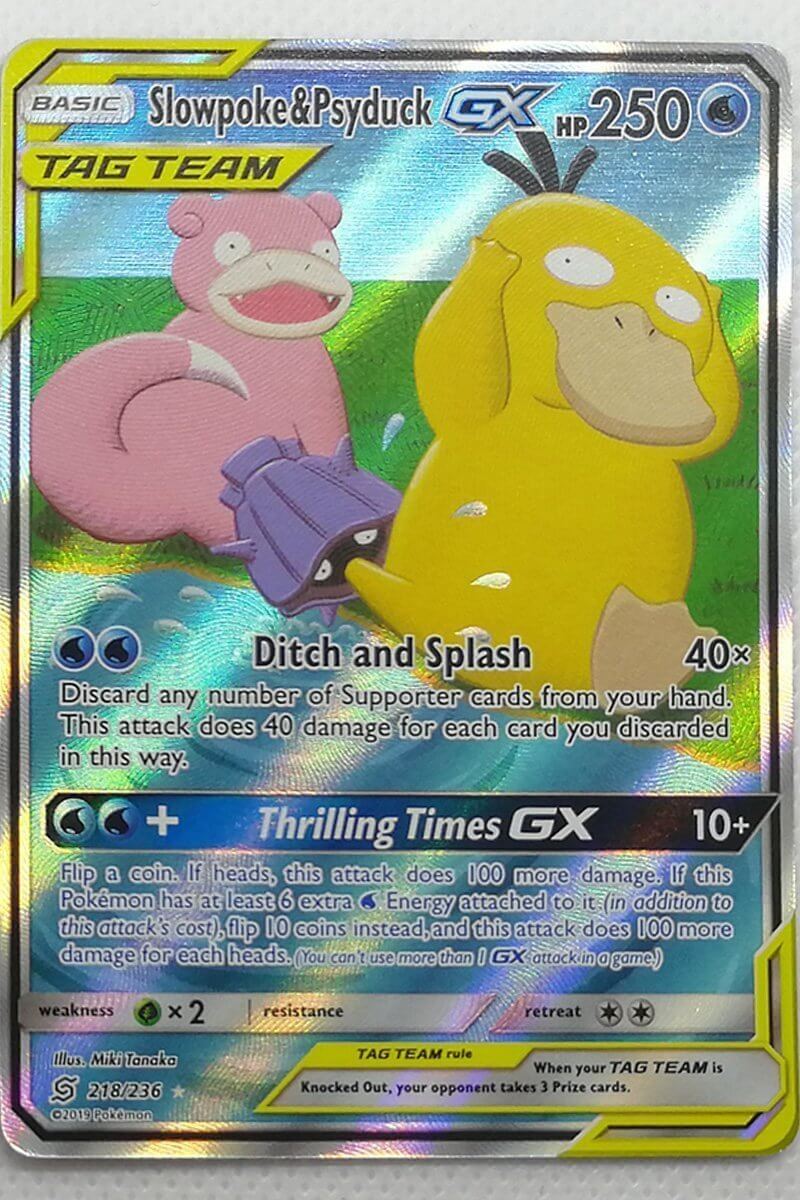 Slowpoke & Psyduck GX 218/236 Full Art - Pocket Monster