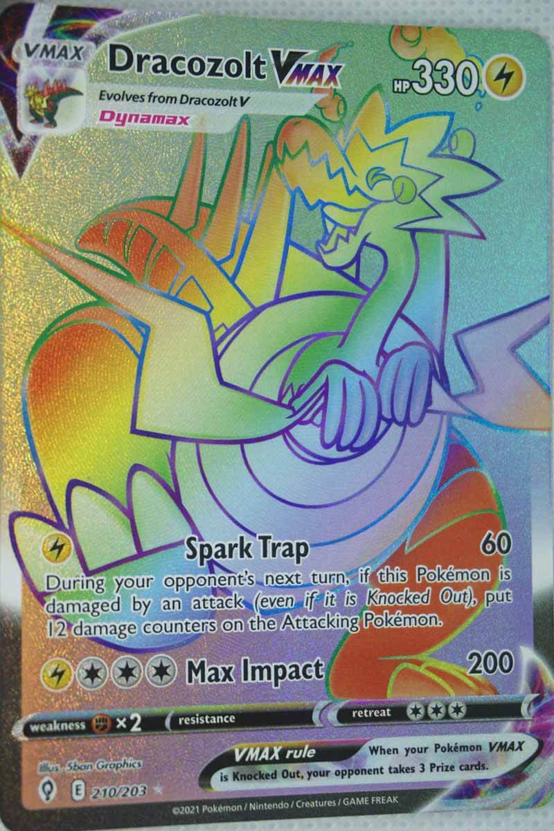 Dracozolt VMAX 210/203 Hyper Rare - Pocket Monster