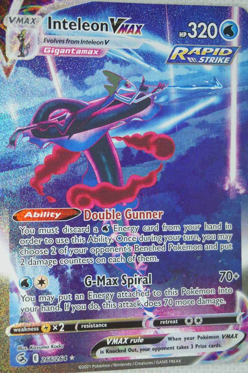 Inteleon VMAX 266/264 Alternativ Art Secret Rare - Pocket Monster