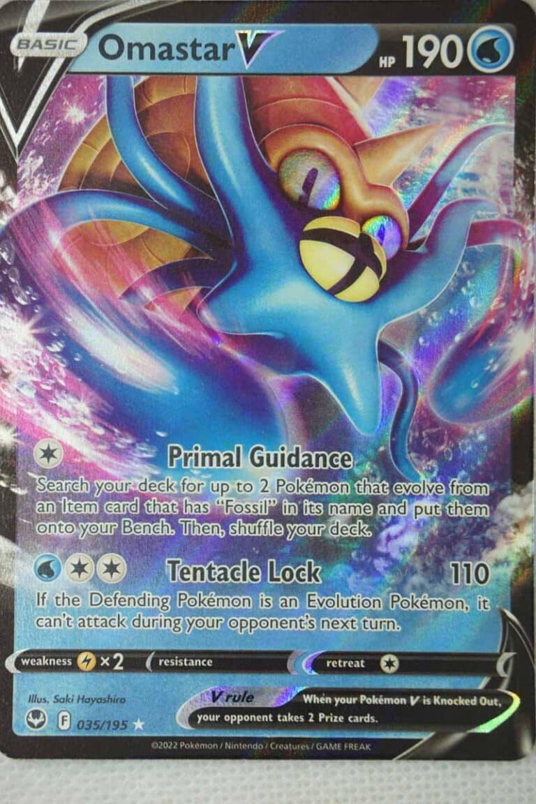 Omastar V 035/195 - Silver Tempest enskilt kort från Pokémon